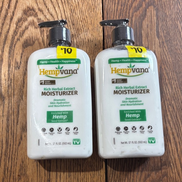 Skincare | Nwt 2 Bottles Hempvana Rich Herbal Extract Moisturizer ...